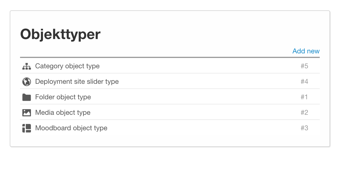 How to create an object type and how you link property sets