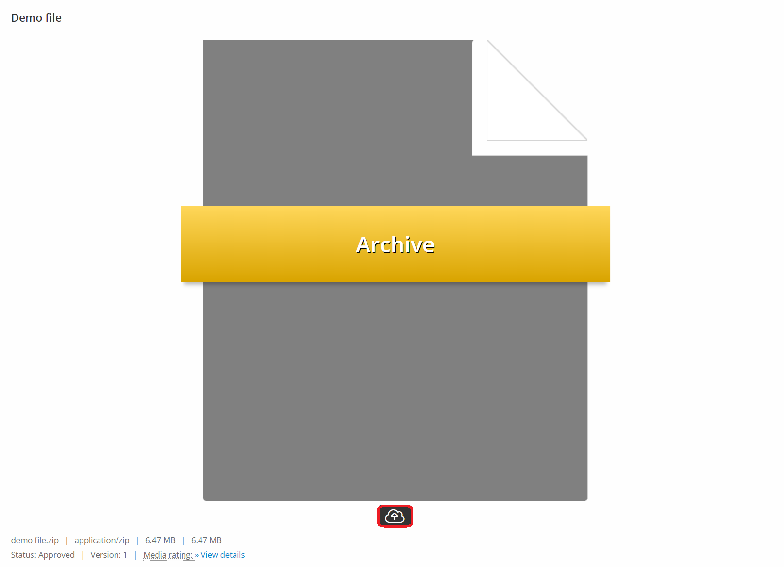 How to upload a custom thumbnail to an asset