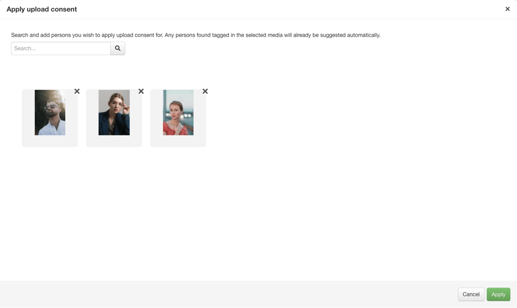 How you apply Consent Upload to multiple files